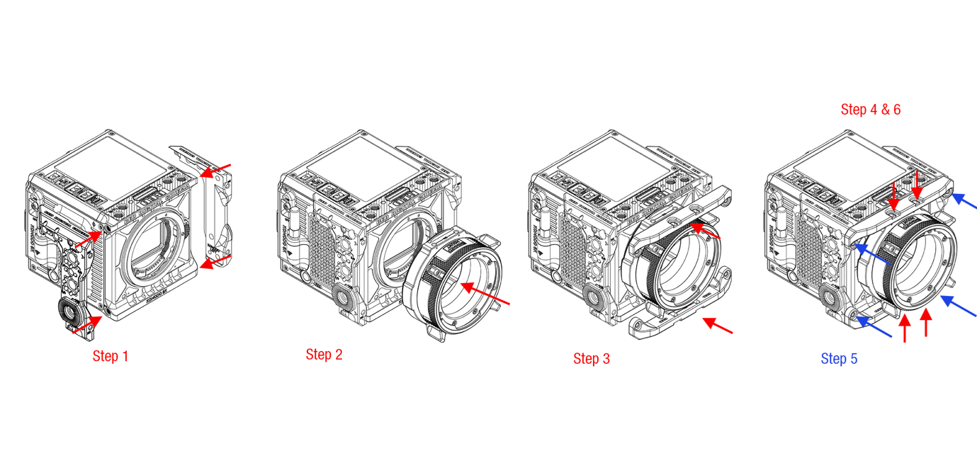 KOMODO / KOMODO-X - RF to PL Adapter and Brackets Setup Guide – RED Support